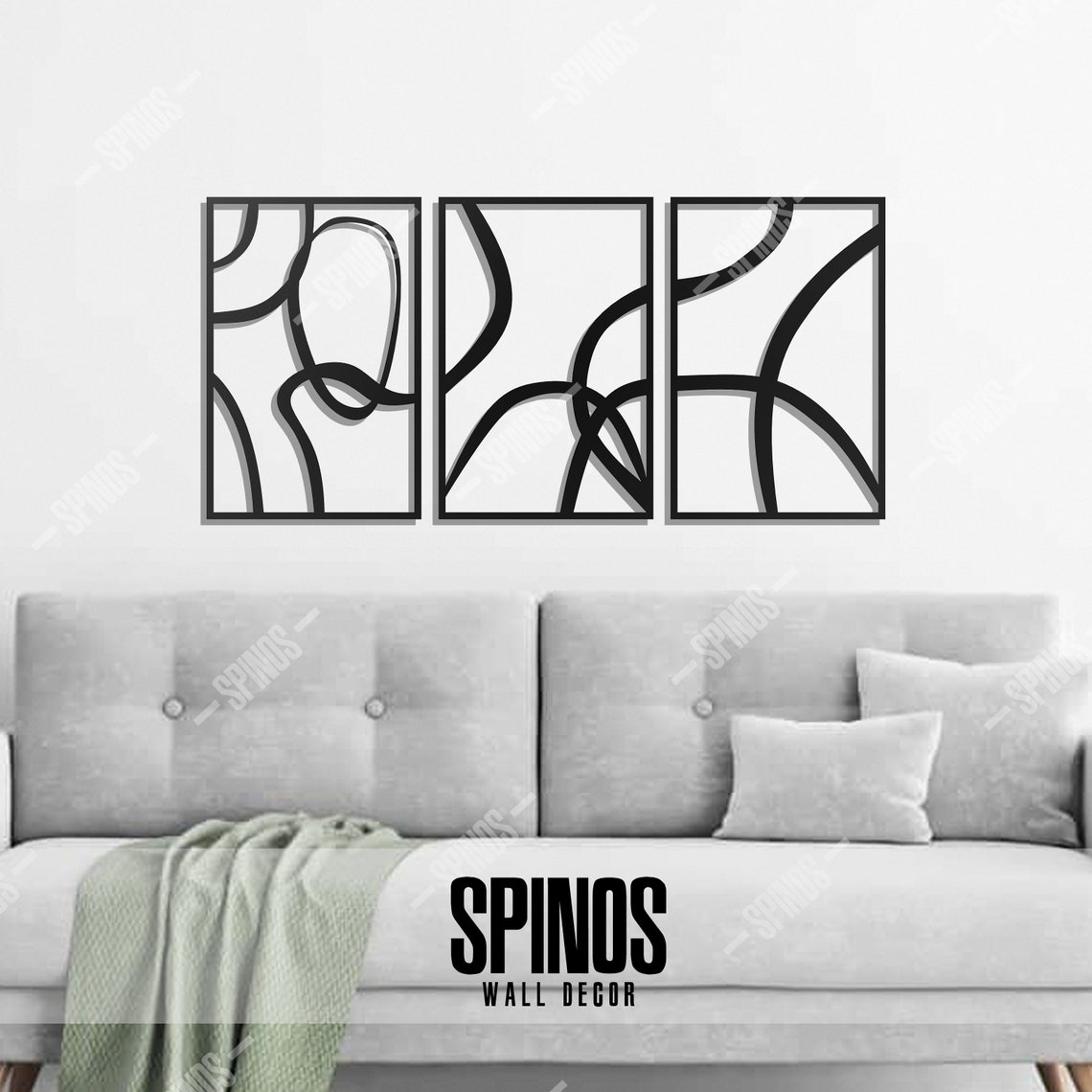 Modern Wood Wall Decor Abstract Wall Art Contemporary Panel | Etsy