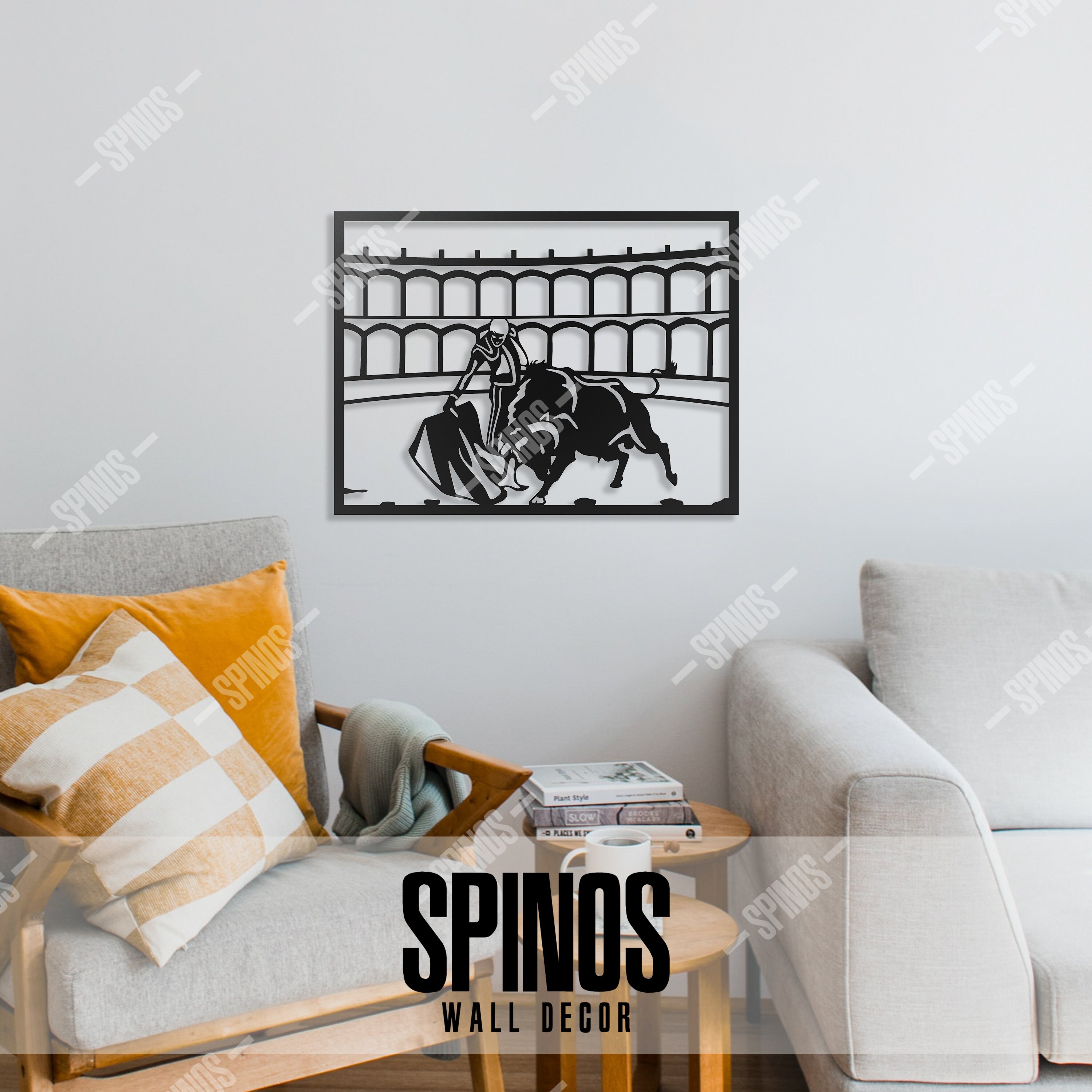 Bullfighting Wall Art Matador Wood Decor Bull Sign | Etsy