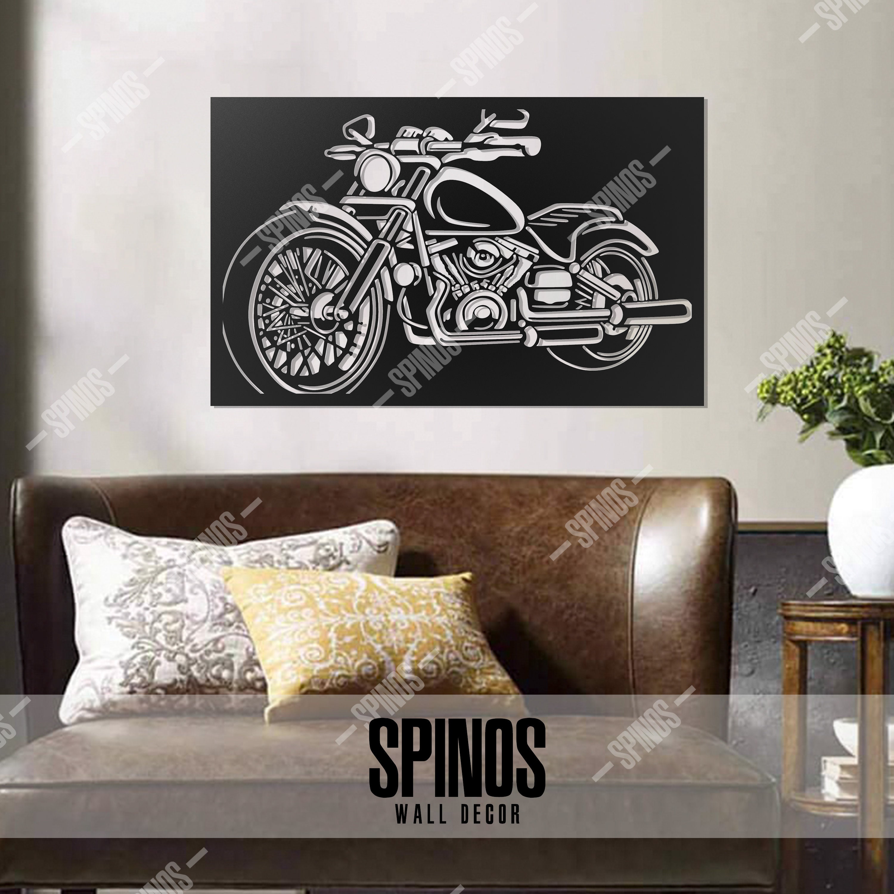Motorcycle Wood Wall Decor Motorbike Wooden Art Chopper - Etsy