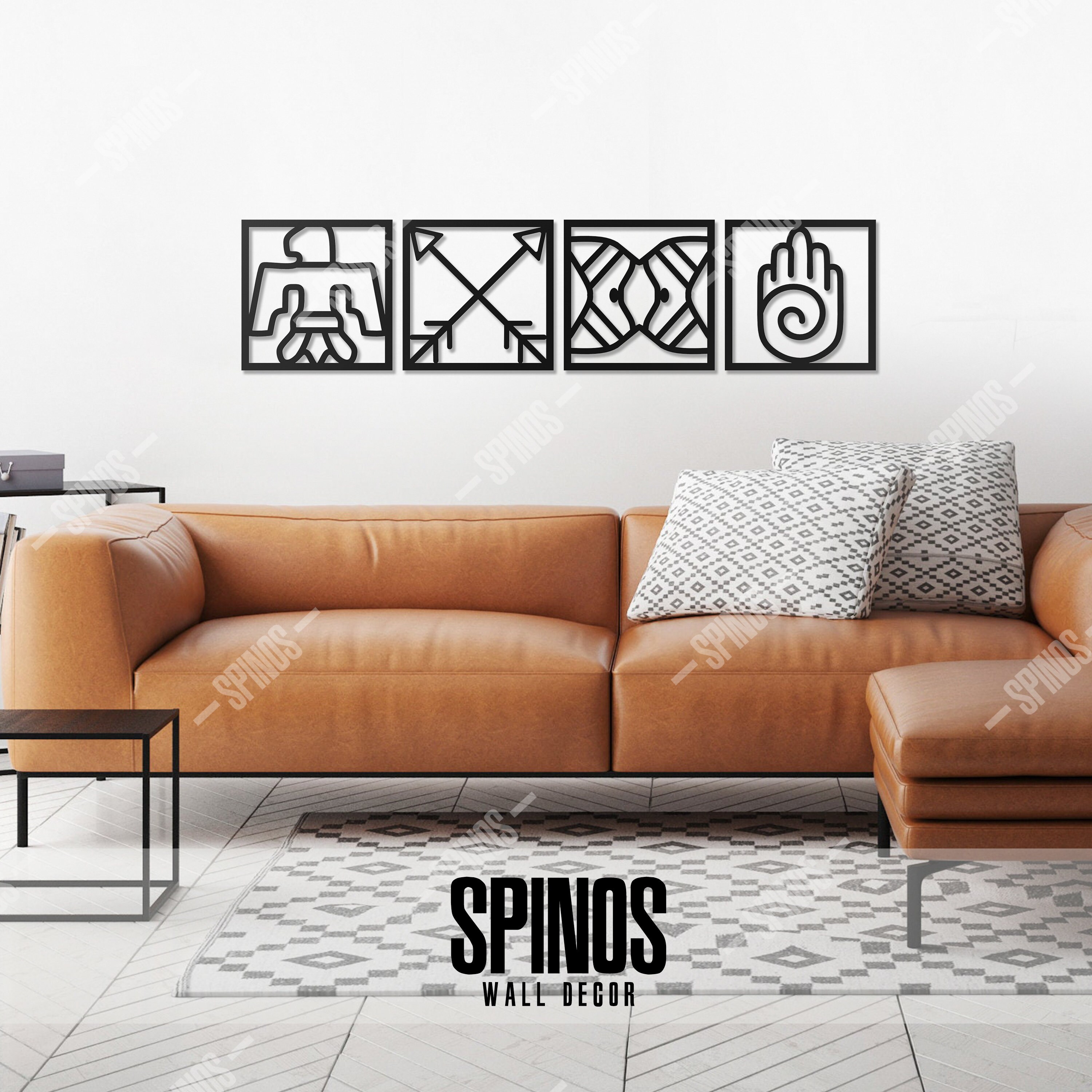 Native American Wood Wall Decor Amerindian Symbols - Etsy