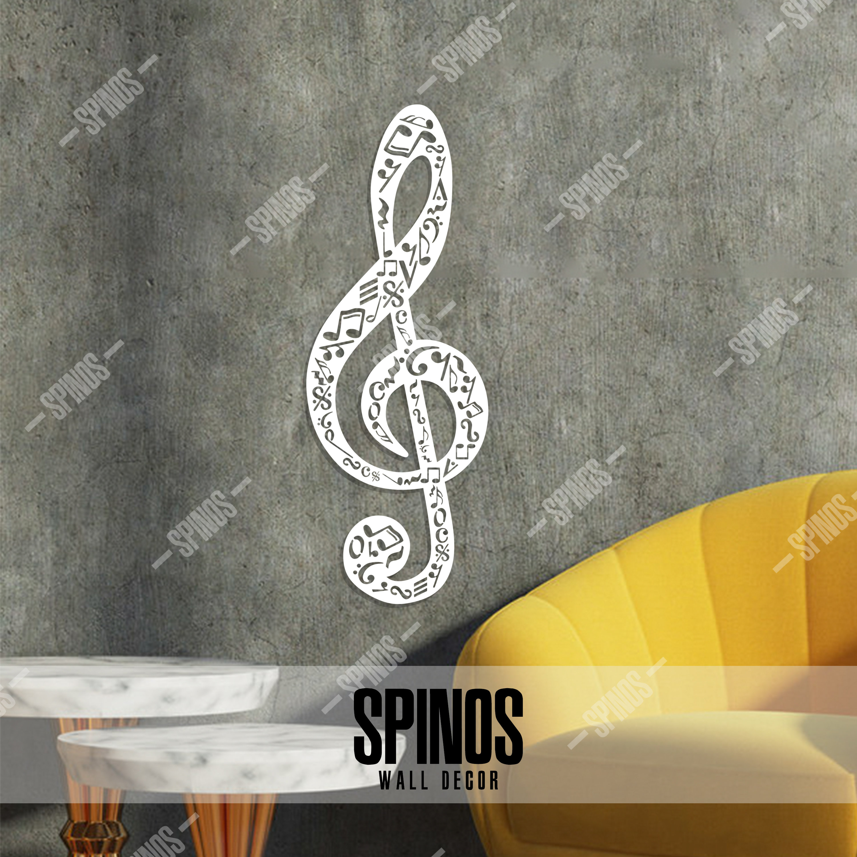 Music Wood Wall Decor Treble Clef Wall Art Musical Note | Etsy