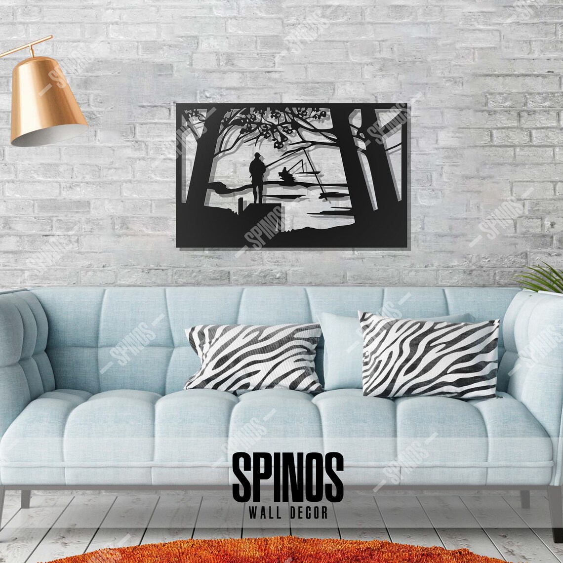 Fisherman Wood Wall Decor Fishing Wall Art Gift for Fisher | Etsy