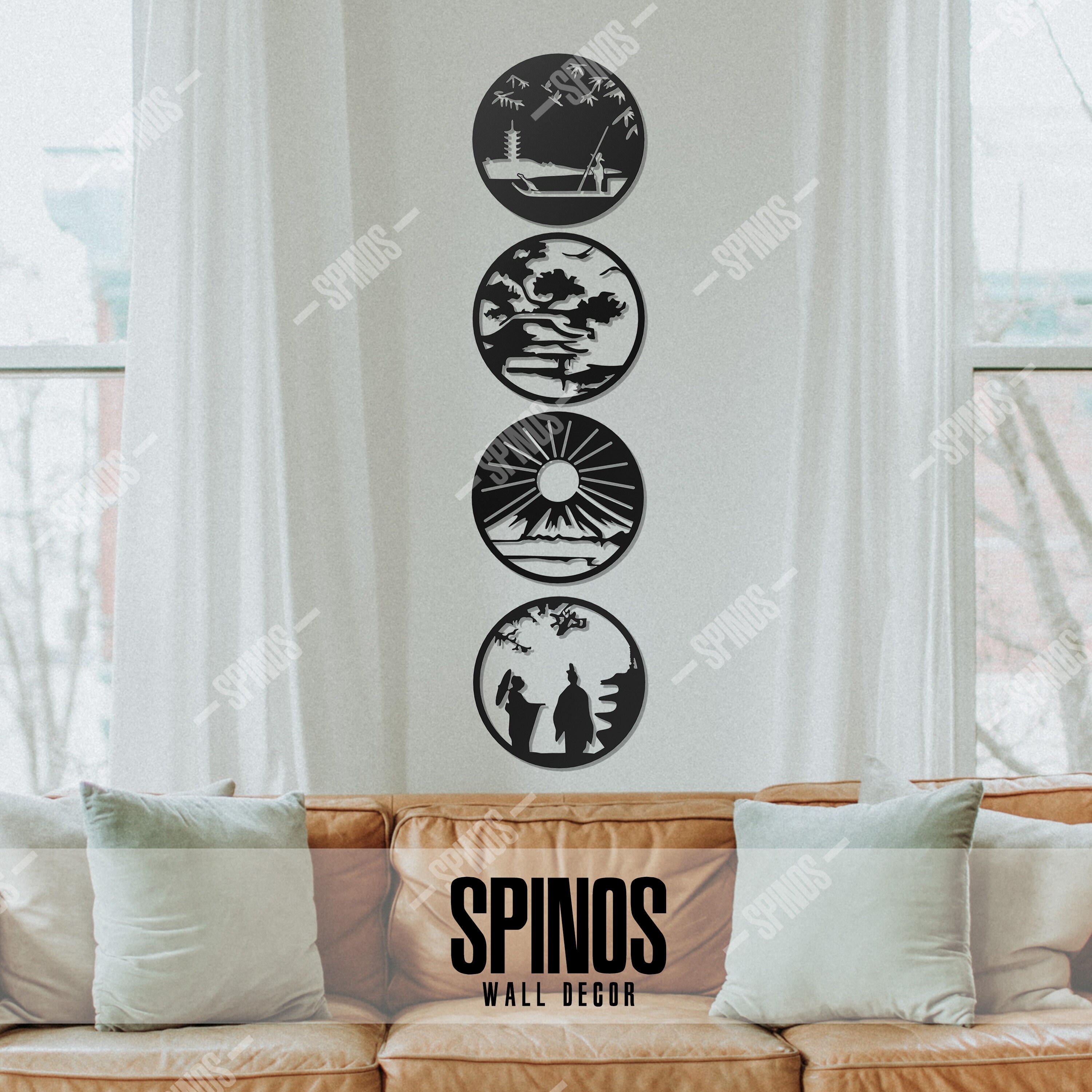 Japanese Wall Art Japan Themed Wall Decor Sakura Wood Sign | Etsy