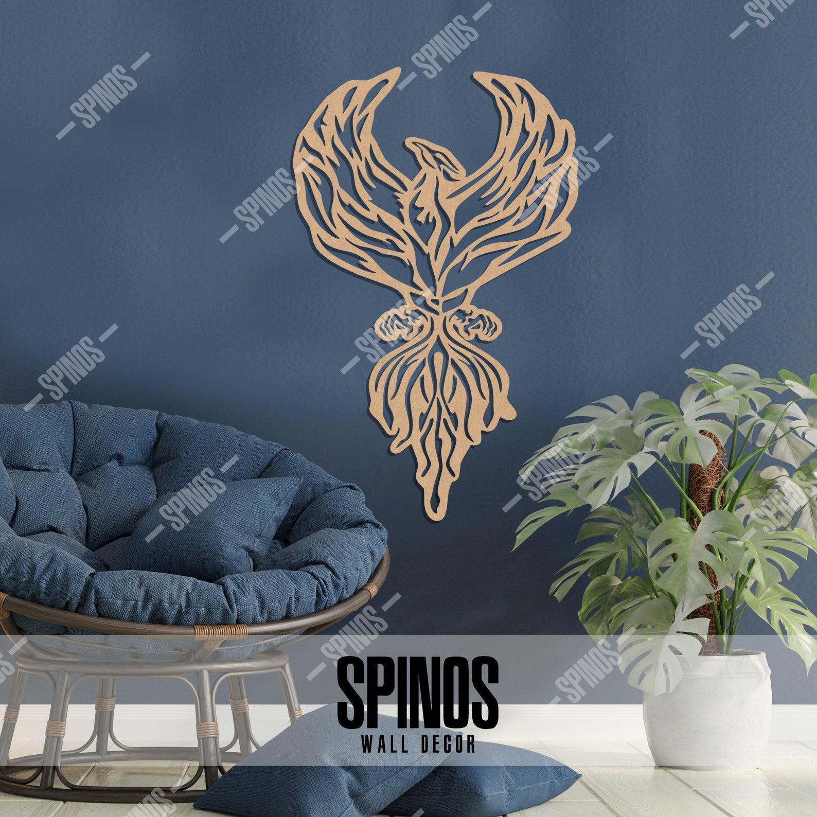 Phoenix Wood Wall Decor Fenix Wall Art Mythological Sign - Etsy
