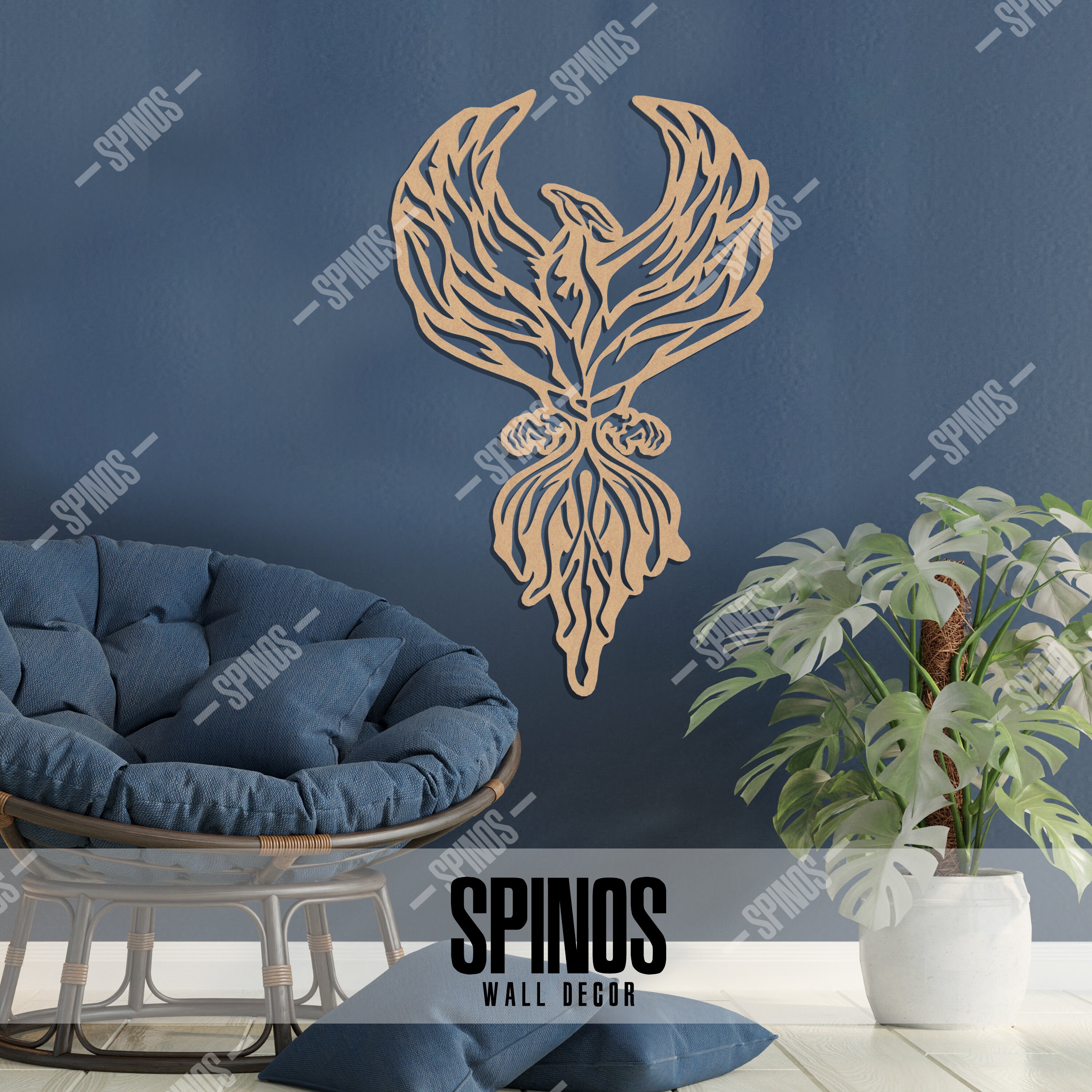 Phoenix Wood Wall Decor Fenix Wall Art Mythological Sign - Etsy