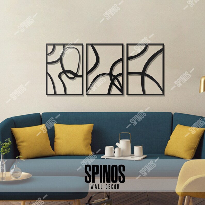 Modern Wood Wall Decor Abstract Wall Art Contemporary Panel | Etsy