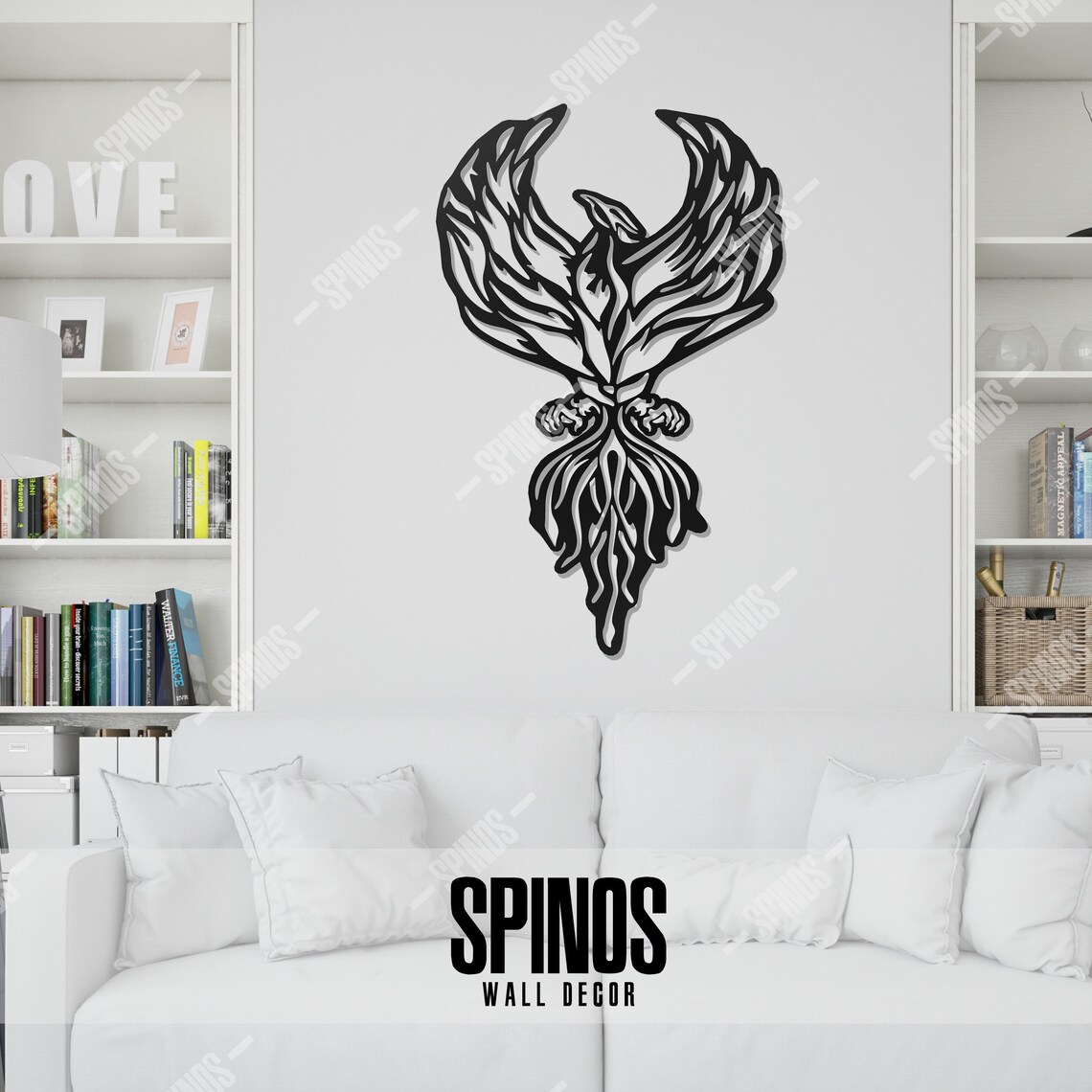 Phoenix Wood Wall Decor Fenix Wall Art Mythological Sign - Etsy
