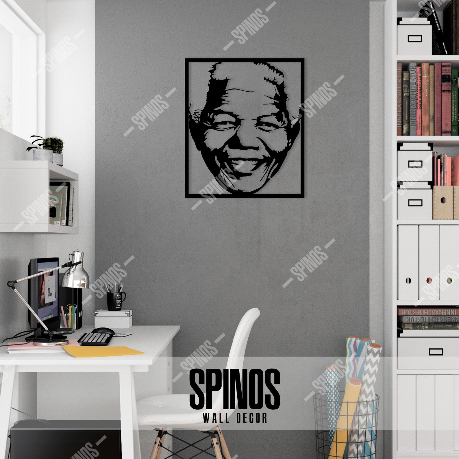 Nelson Mandela Wall Art – Inspirational Wooden Silhouette Portrait - Etsy