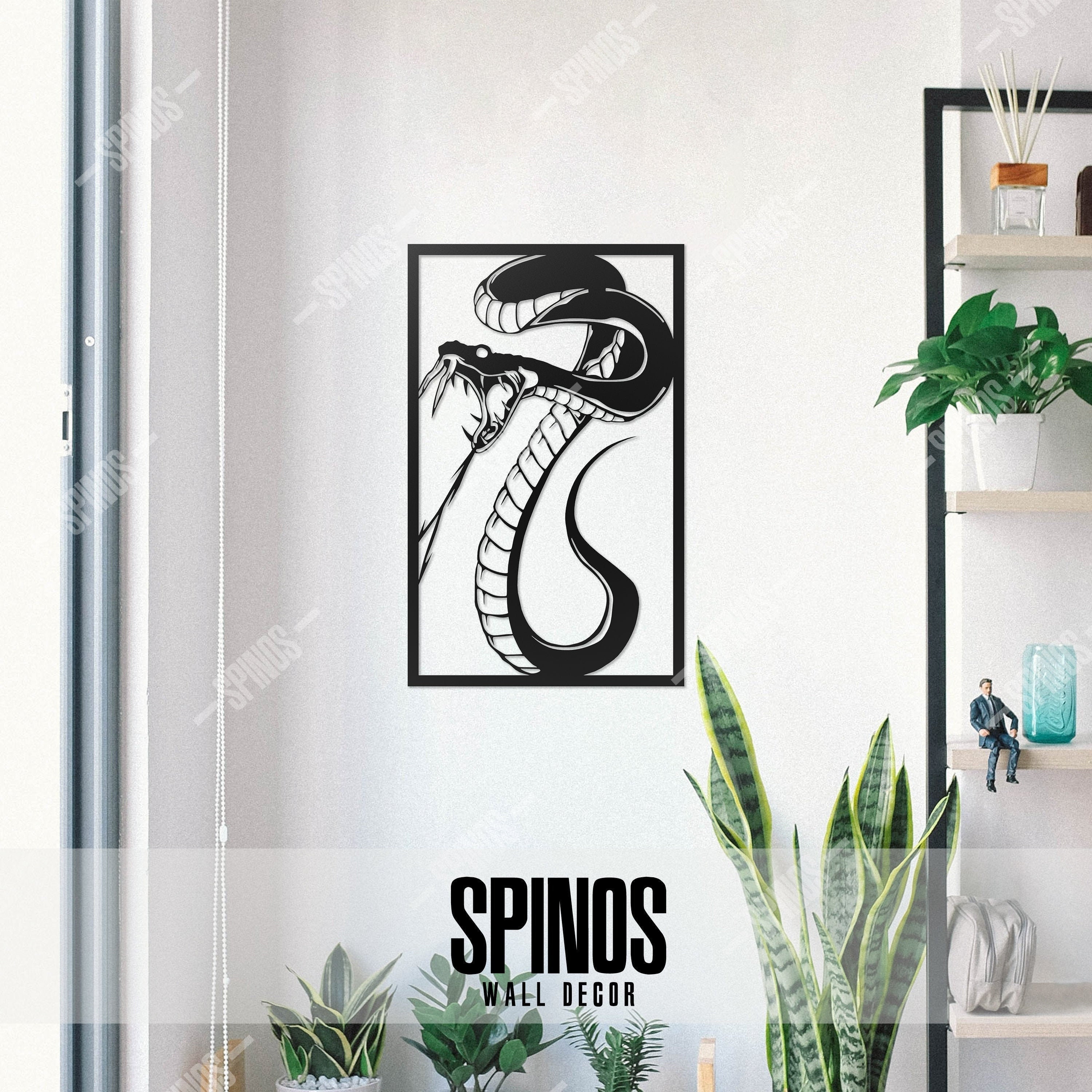 Snake Wood Wall Decor Viper Wall Art Serpent Sign | Etsy