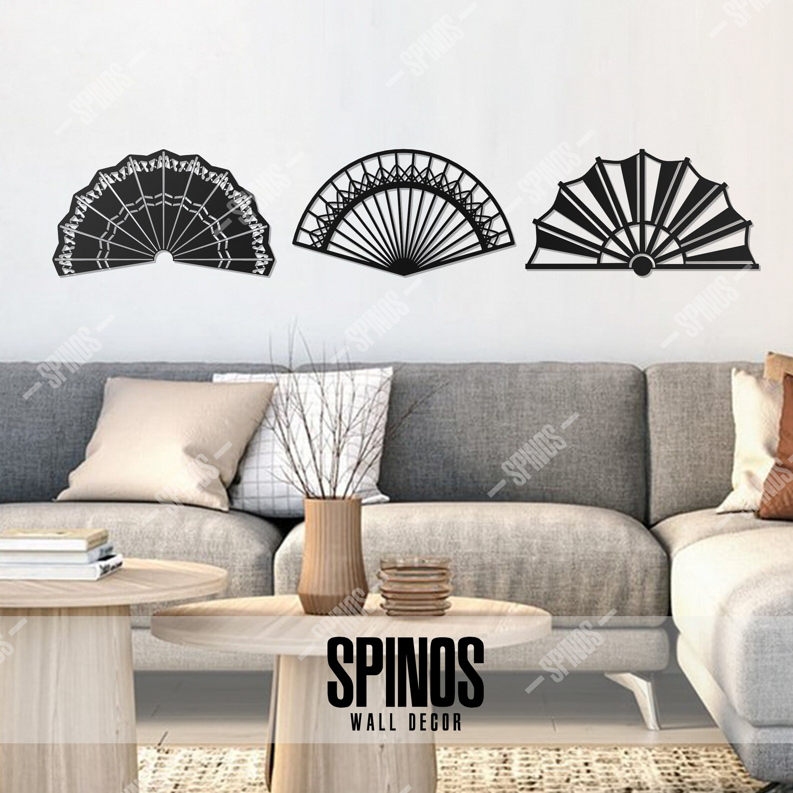 Hand Fan Wood Wall Decor Handheld Fan Wall Art Chinese Wall - Etsy