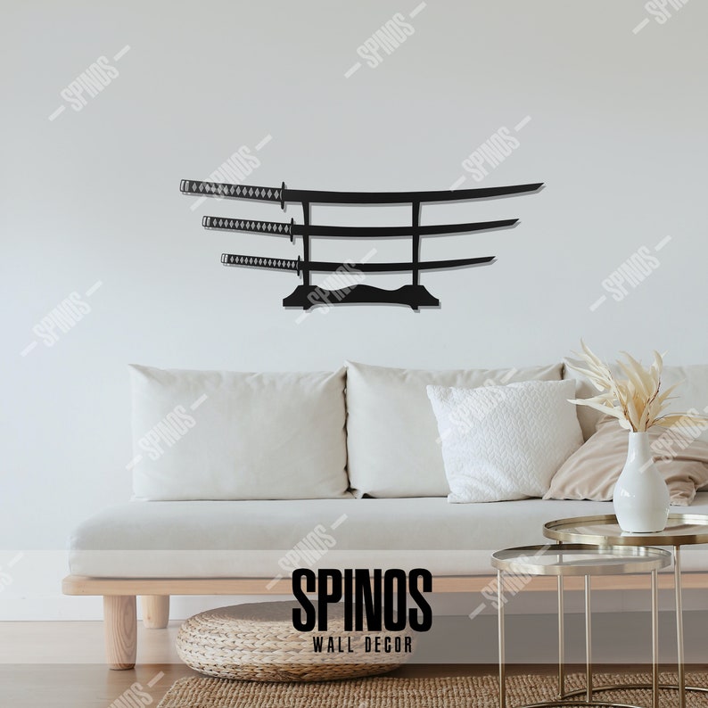 Katana Wood Wall Art Nodachi Wall Decor Samurai Sword Sign - Etsy