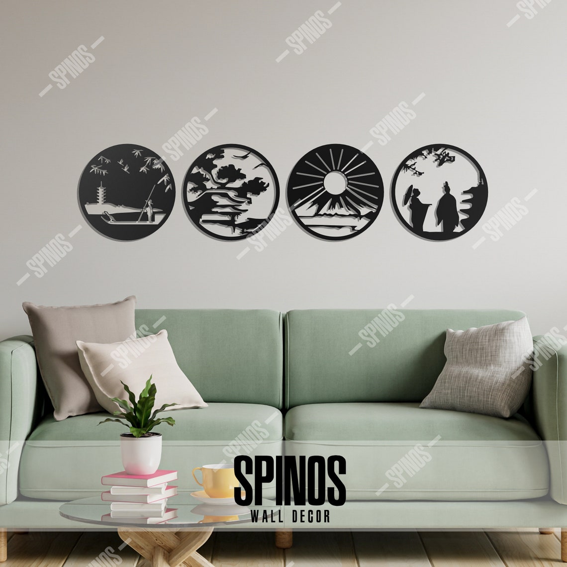 Japanese Wall Art Japan Themed Wall Decor Sakura Wood Sign - Etsy