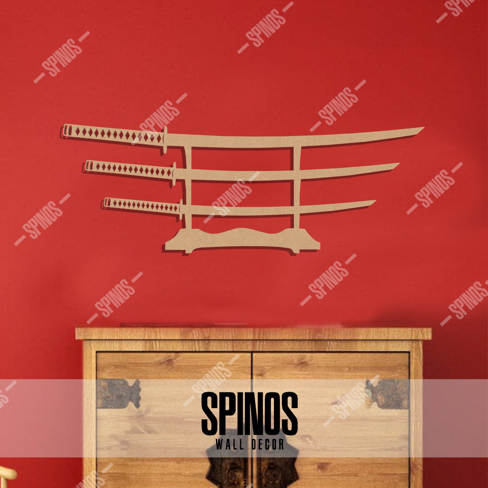 Katana Wood Wall Art Nodachi Wall Decor Samurai Sword Sign - Etsy