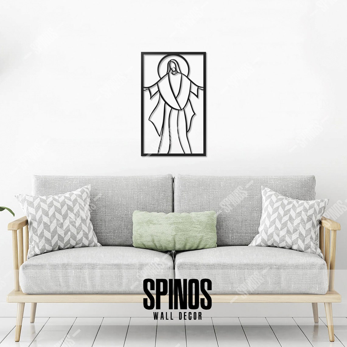 Jesus Christ Wood Wall Art Christian Wall Decor Minimalist - Etsy UK