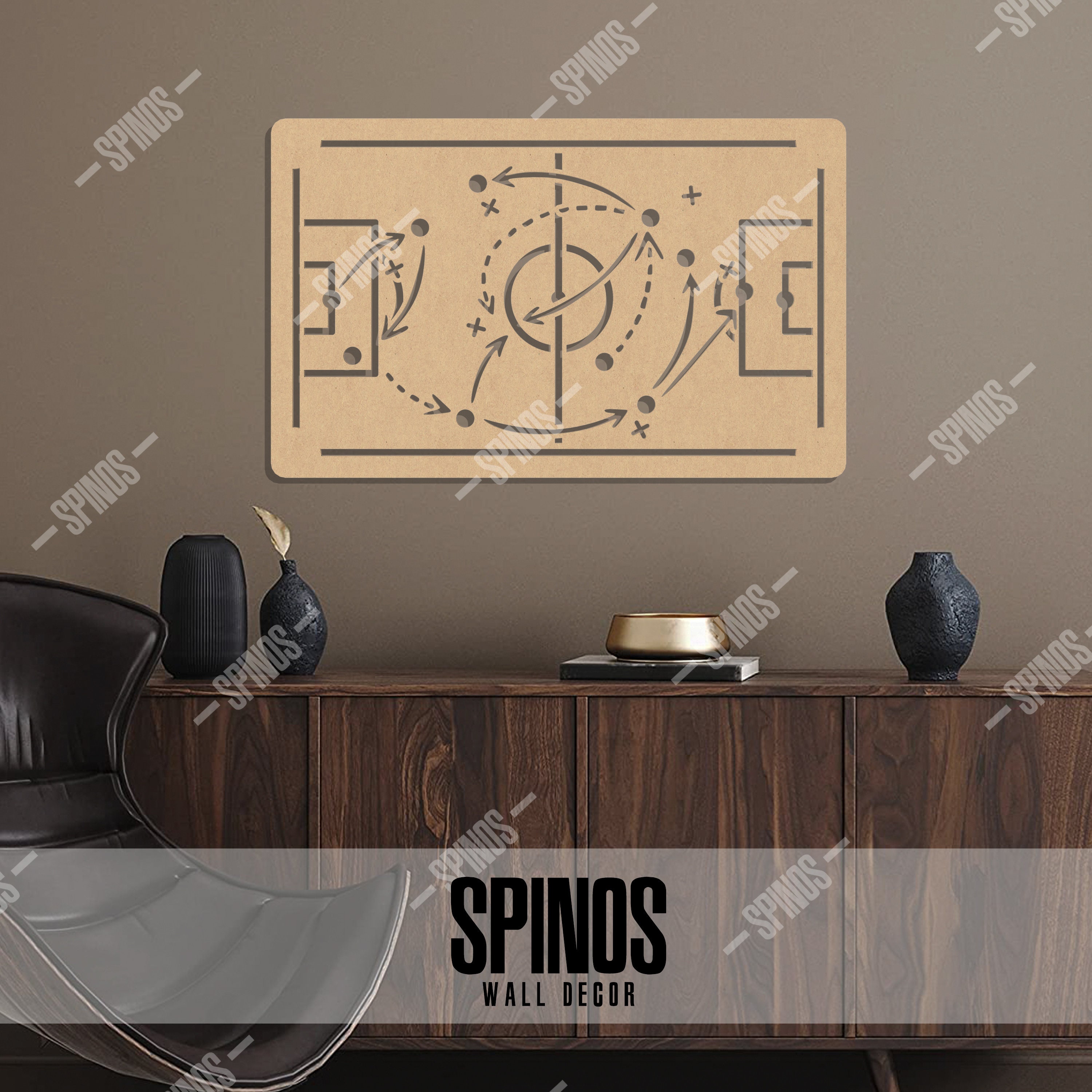 Soccer Field Tactics Wooden Wall Decor Kids Room Art - Etsy