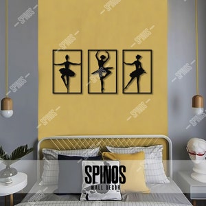 Ballerina Wood Wall Decor: 3 Piece Ballet Dance Sign - Etsy