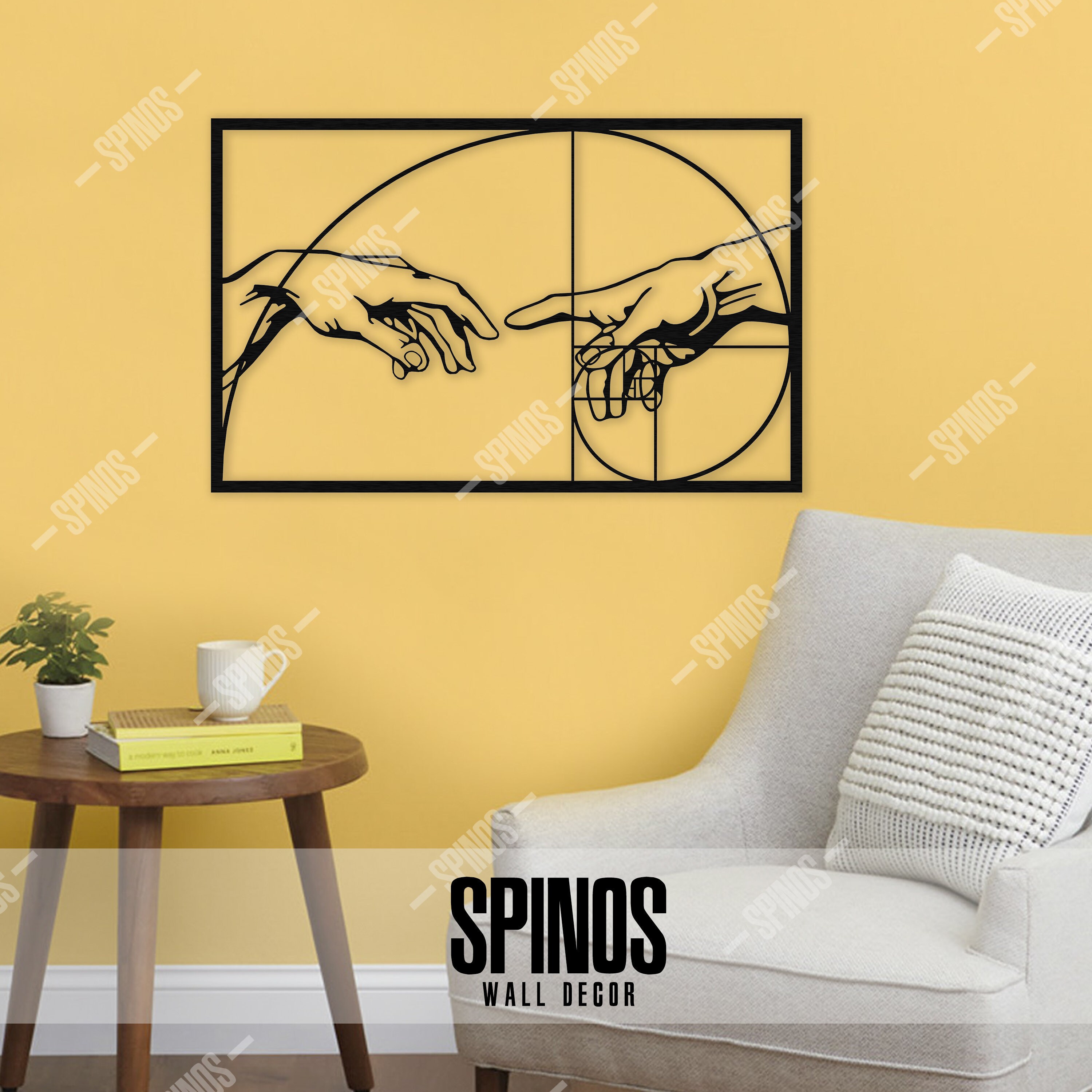Creation of Adam Wood Wall Art: Renaissance Golden Ratio Decor - Etsy