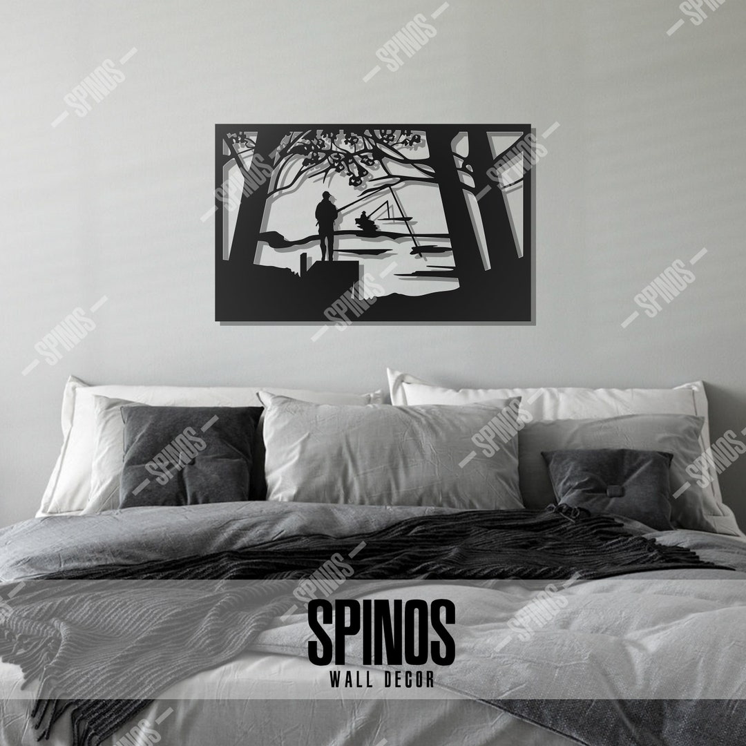 Fisherman Wood Wall Decor Fishing Wall Art Gift for Fisher Fisher Sign ...