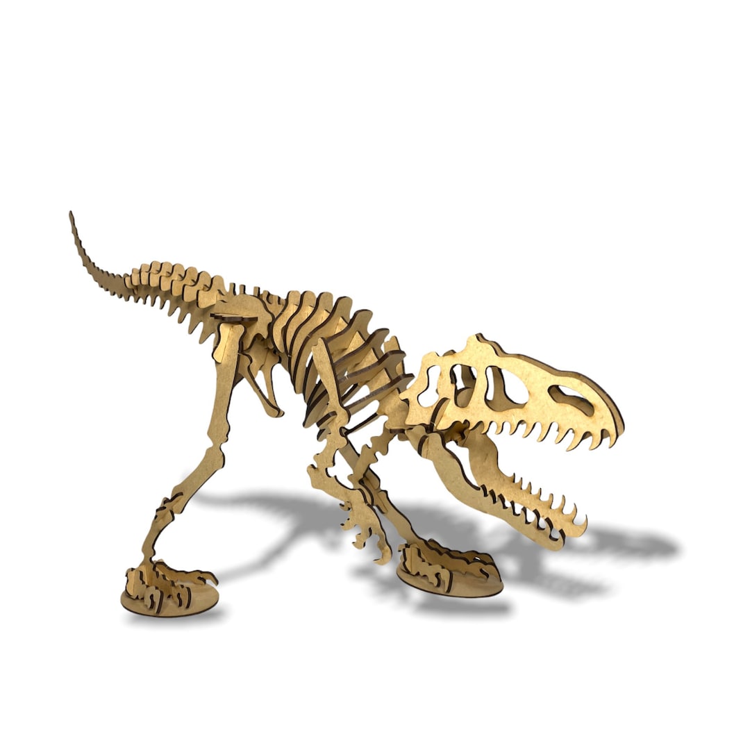 T-REX 60CM Dinosaur 3D Model Figurines Puzzle Kit DIY Gift Toy Wooden ...