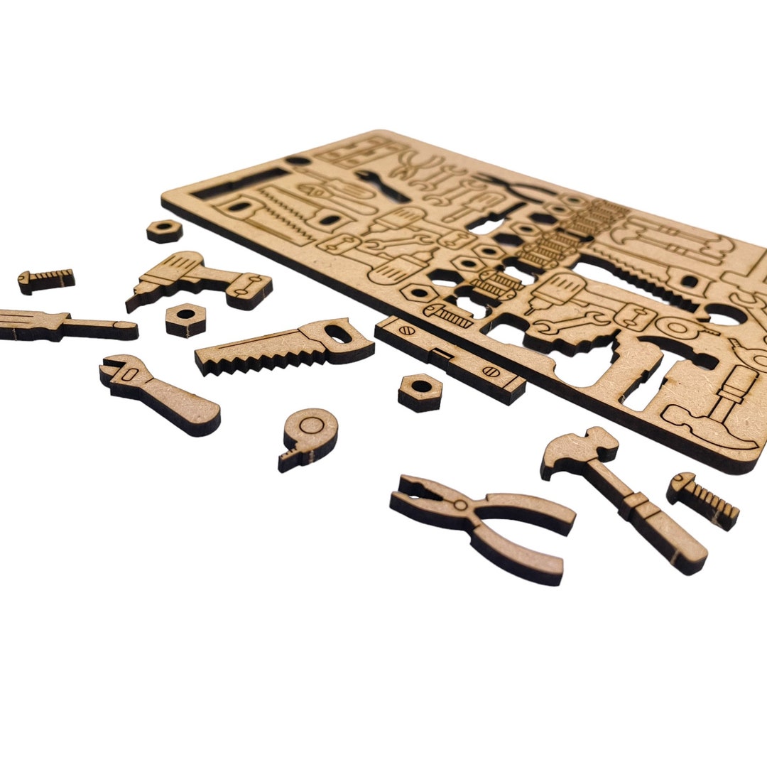 Tool Set Pop Out Decoration Mdf Craft Laser Cut - Etsy