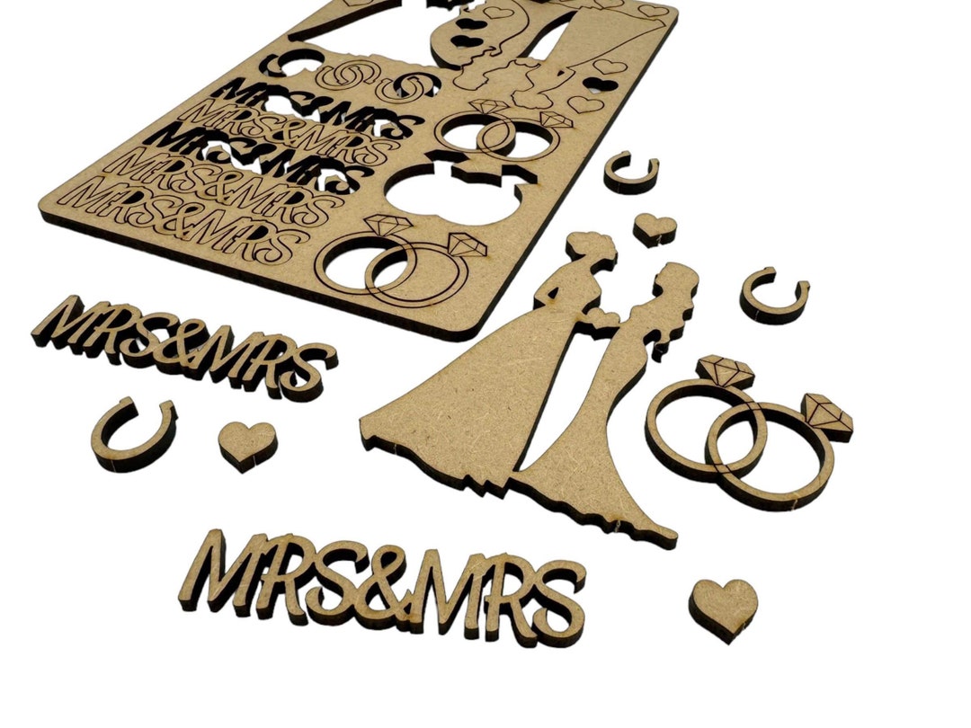 Mr and Mrs Mrs and Mrs Mr and Mr Wedding Bride Groom Rings Hearts Card ...