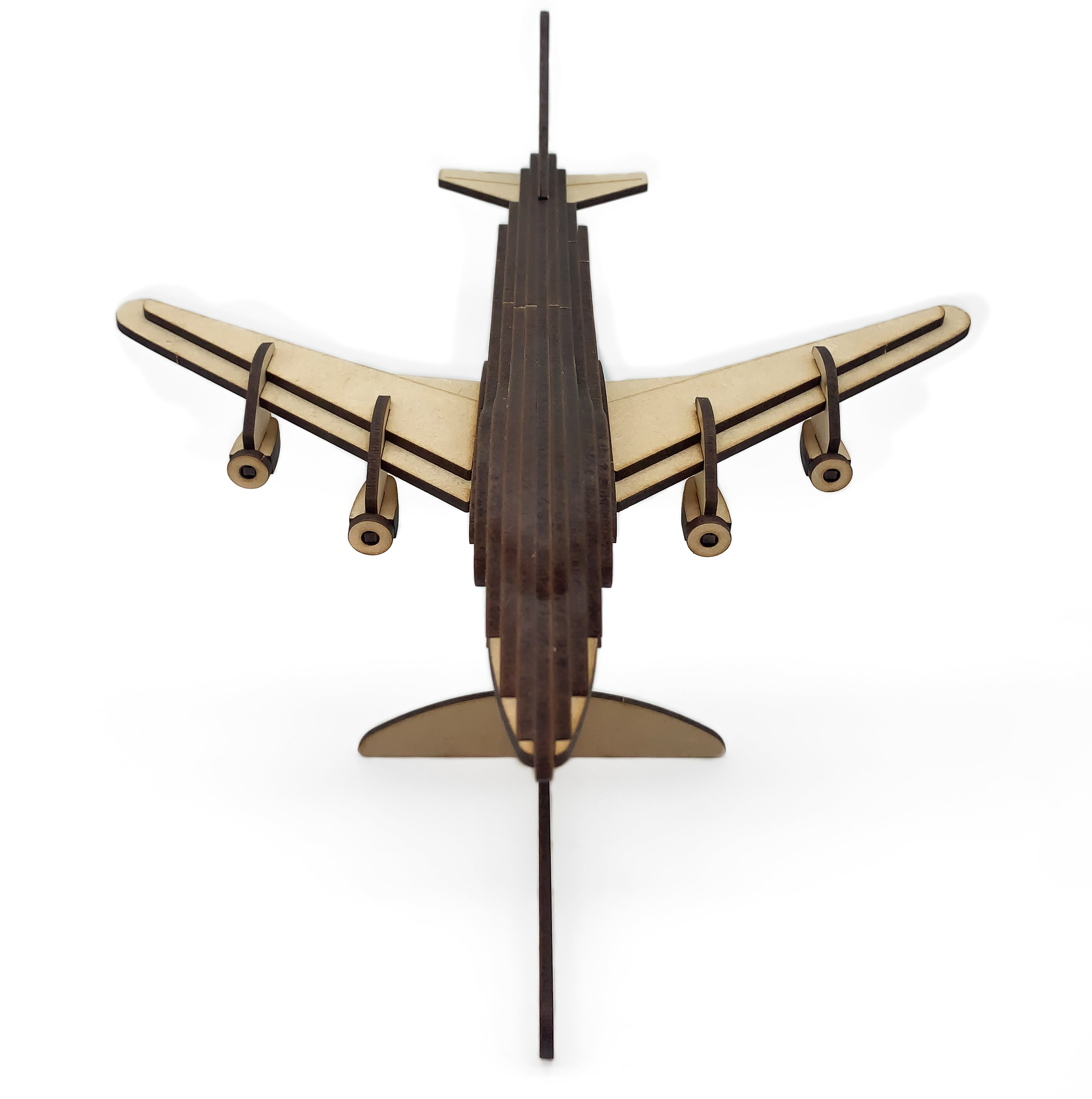 Boeing 747 Plane 3D Model DIY Kit Gift Wooden Laser Cut Craft - Etsy