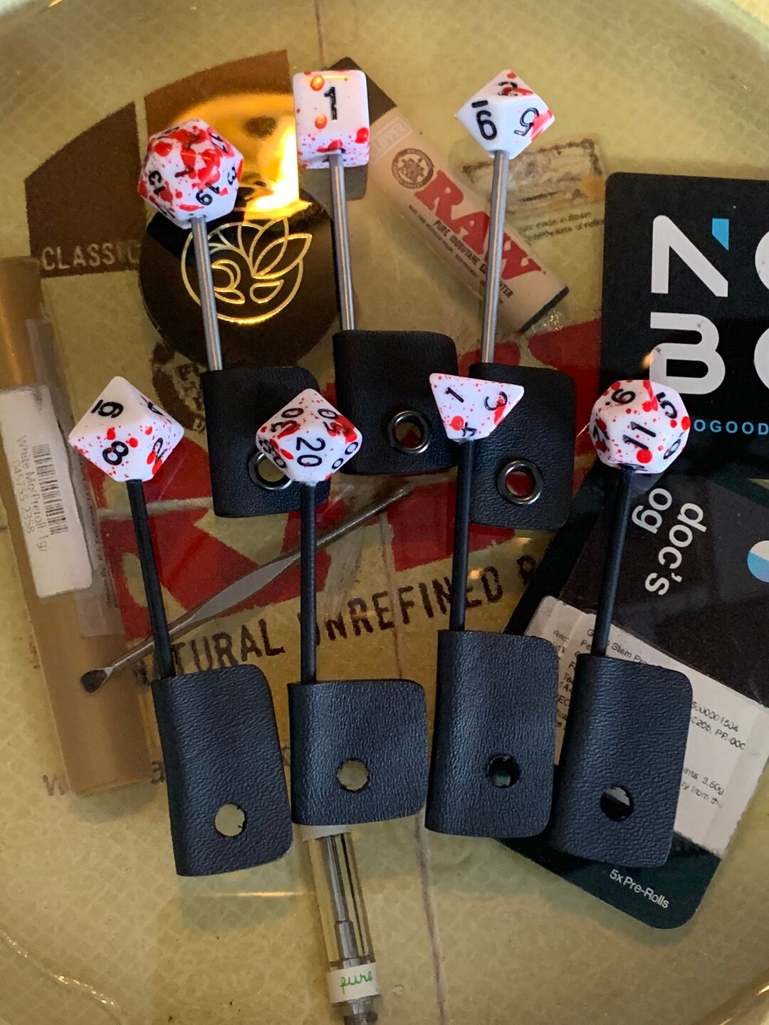 Gaming Dice Mini Spikes With Kydex Sheaths - Etsy