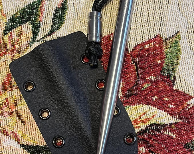 Steel Marlin Spike With Steel Bead and Kydex Shesth - Etsy