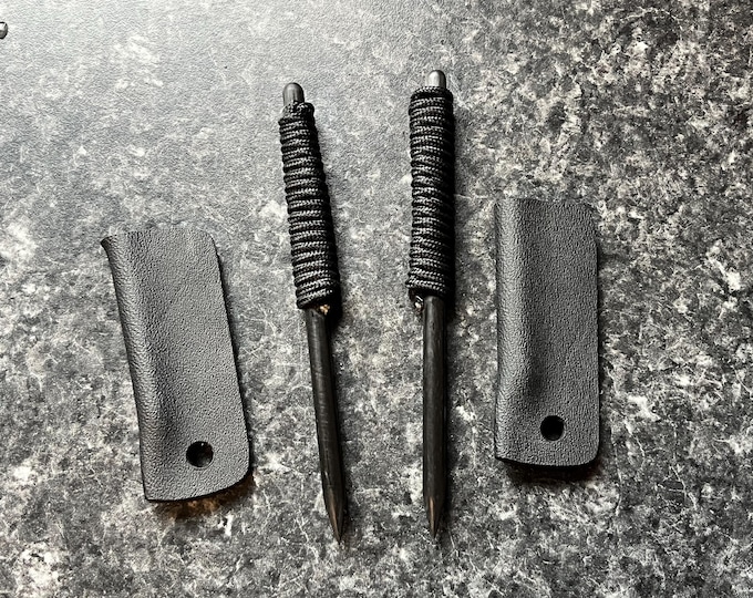 Handmade Ghost Black G10 "scalpeen" Gen 2.0 G10 Spike ,partially ...