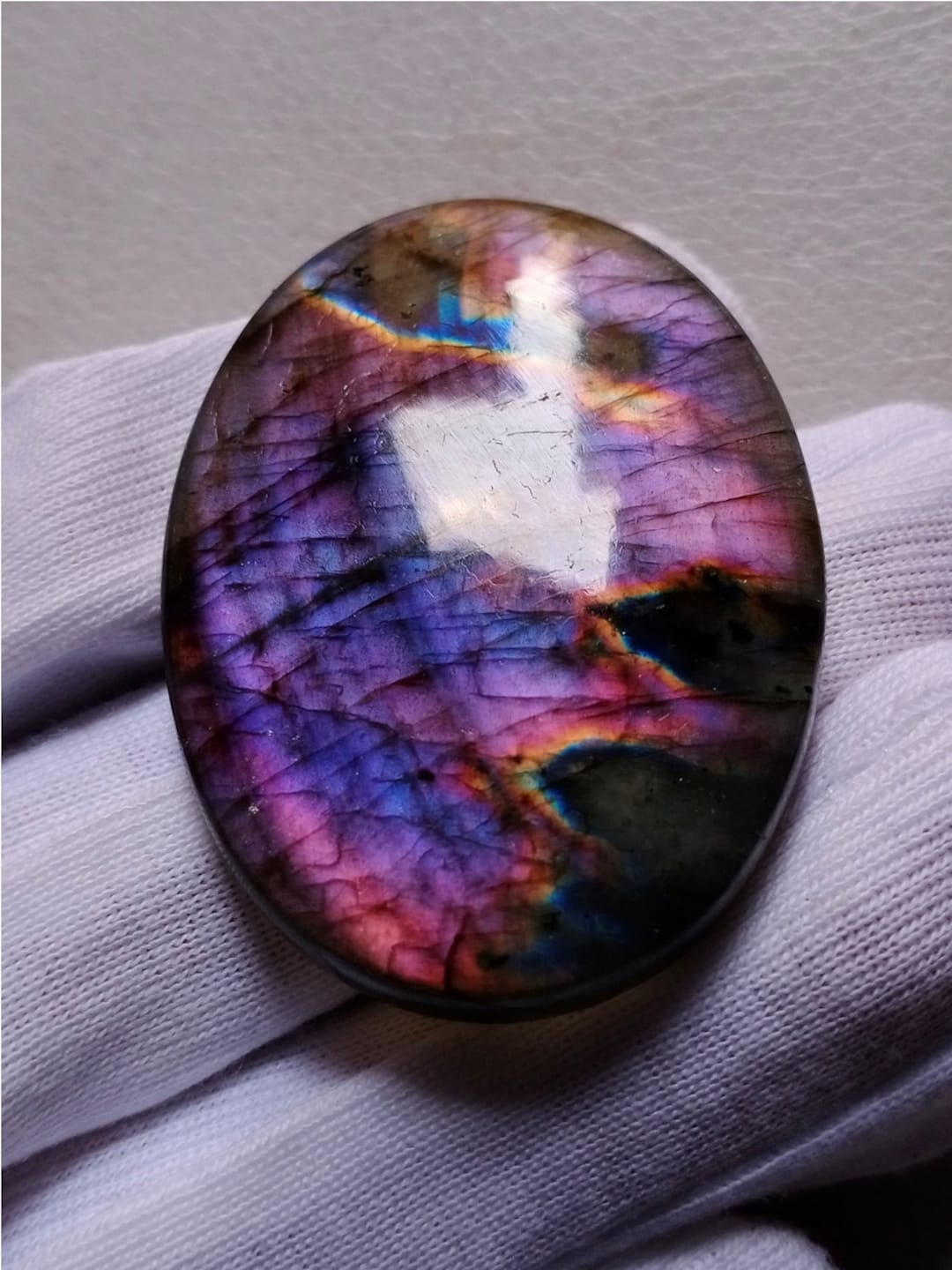 Beautiful Unique Multi Rare Purple Flashy Labradorite Cabochon Pendant ...