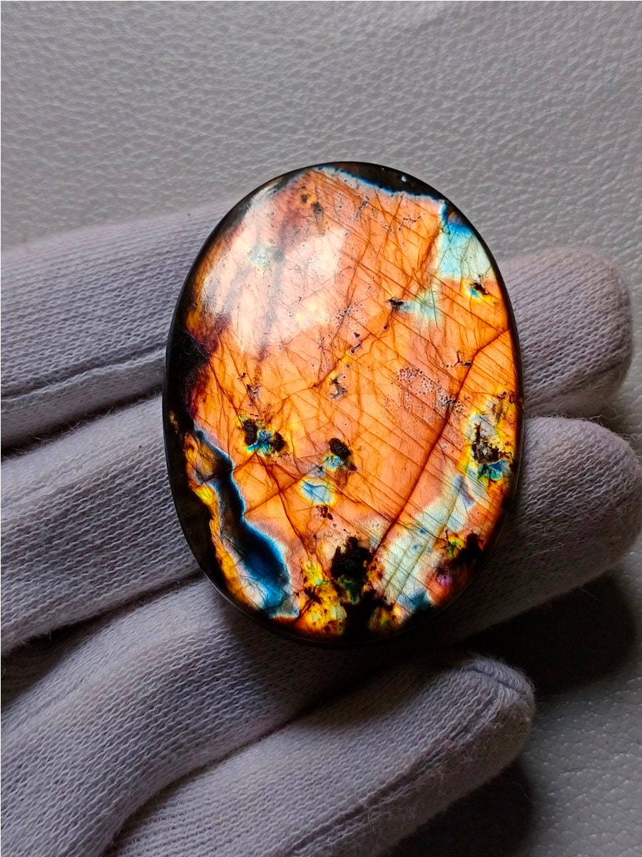 Gorgeous Unique Multi Rare Yellow Flashy Spectrolite - Etsy