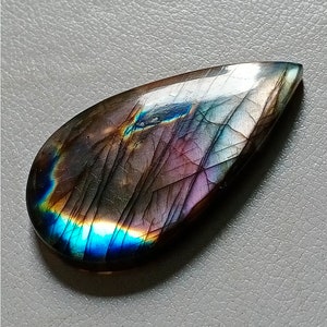 Beautiful Unique Multi Rare Purple Flashy Labradorite Cabochon - Etsy