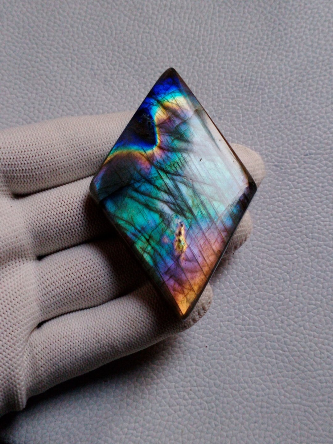 Aaaunique Rare Multi Purple Fire Labradorite Cabochon Pendant Jewelry ...