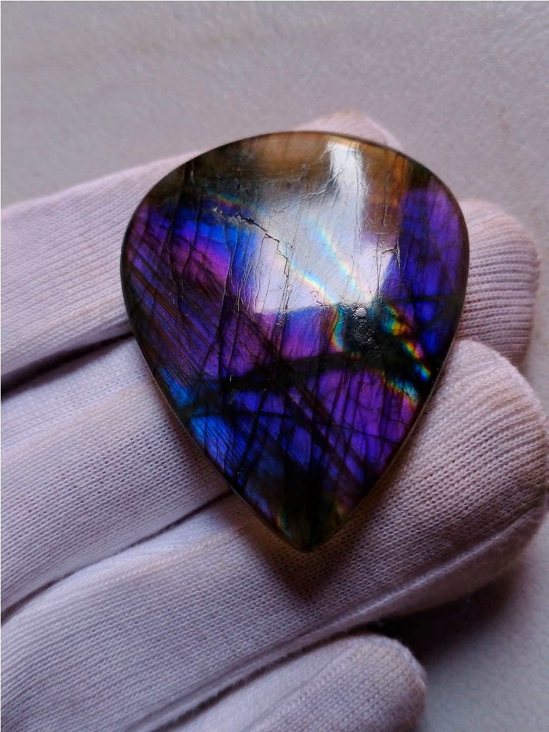 Aaatop Unique Rare Purple Fire Labradorite Cabochon Pendant - Etsy