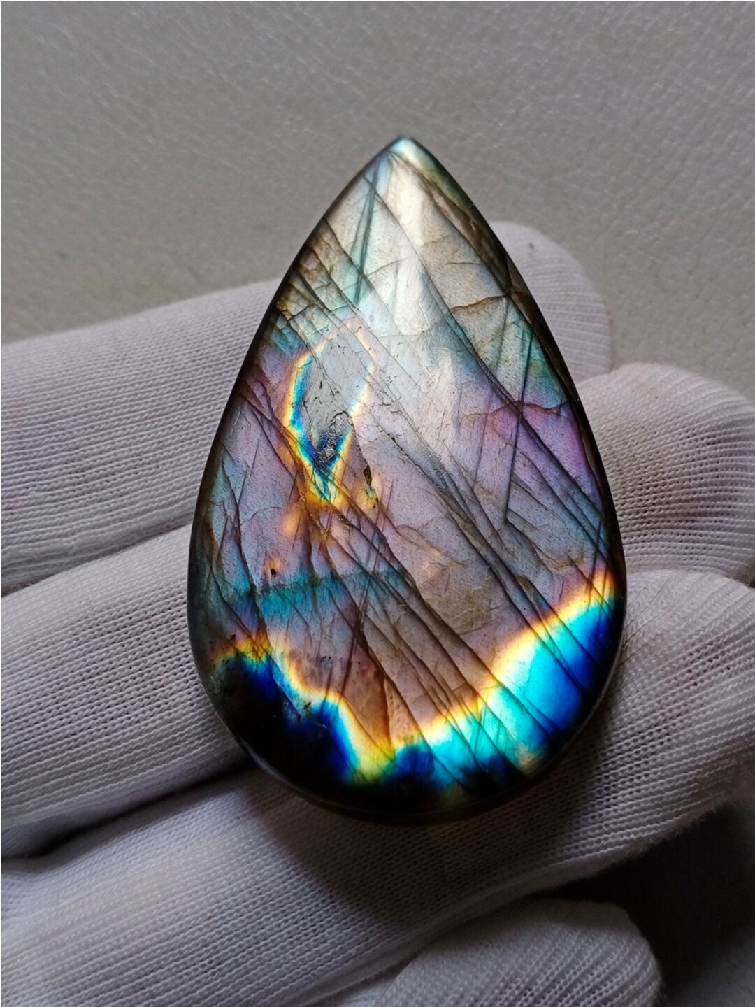 Beautiful Unique Multi Rare Purple Flashy Labradorite Cabochon - Etsy
