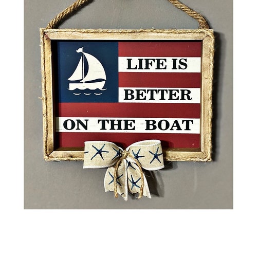 Nautical Boating Wood Sign - Etsy