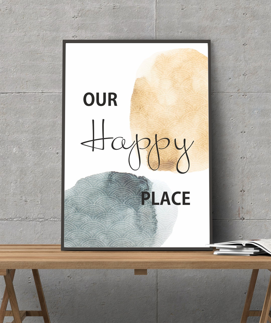 Our Happy Place Print: Romantic Bedroom Wall Art (digital Download) - Etsy