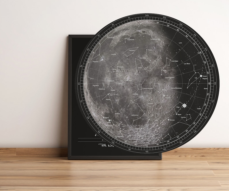 Custom Moon Phase Custom Star Map Personalised Gift Art Personalized ...