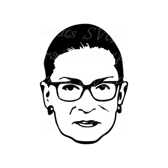 Ruth Bader Ginsburg SVG DXF Png Pdf Jpg Eps Vector Files - Etsy Hong Kong