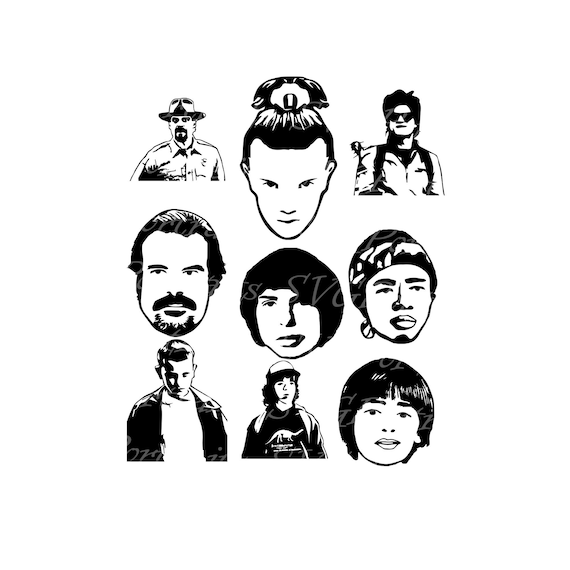Stranger Things SVG DXF Png Pdf Jpg Eps Vector File Bundle | Etsy