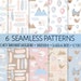 Baby Digital Paper,scrapbook Paper, Baby Seamless Patterns, Welcome ...
