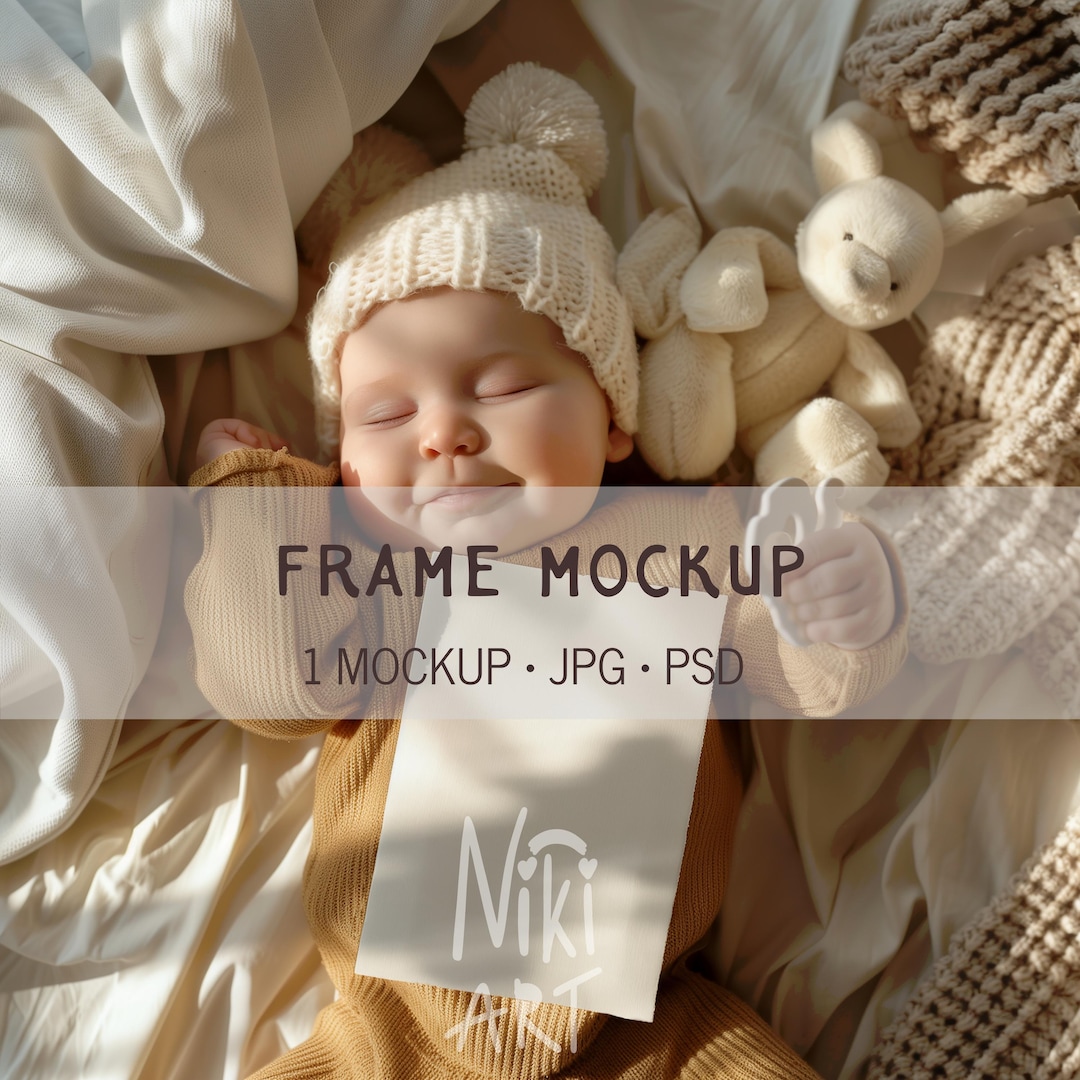 Baby Milestone Cards Mockup, Nursery Mockup, Card Mockup, Neutral ...