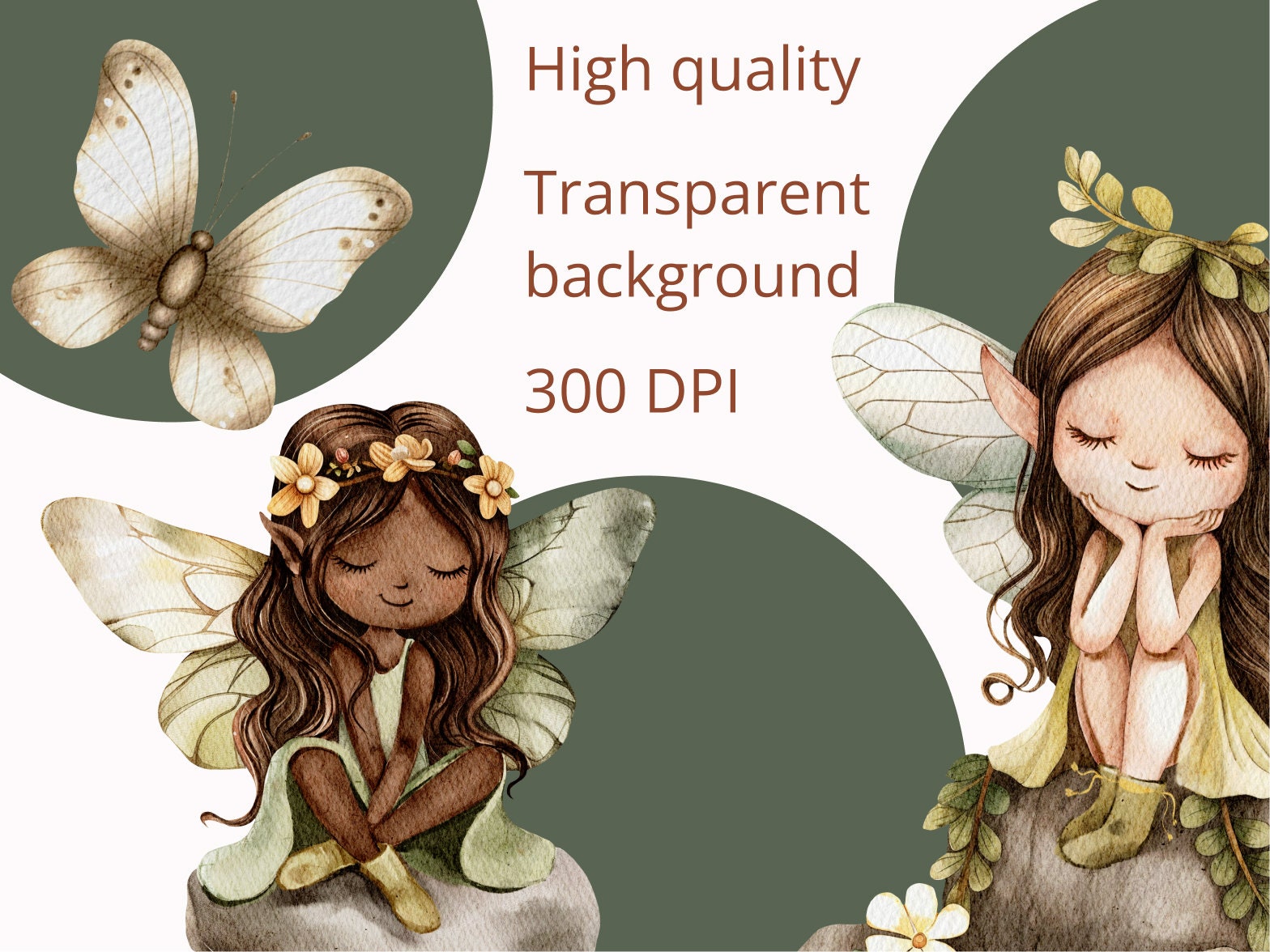 Enchanted Forest Fairies, Trees,mushrooms, Butterfliess, Pixies, Forest ...