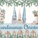 Watercolor Christmas Clipart Scandinavian Christmas - Etsy