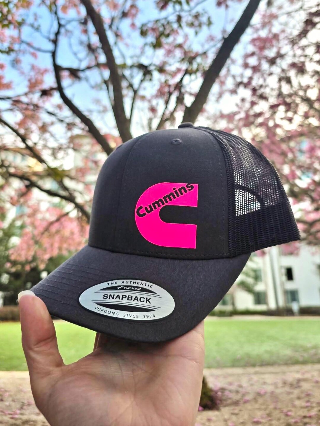 Pink C Logo Diesel Truck Hat - Etsy