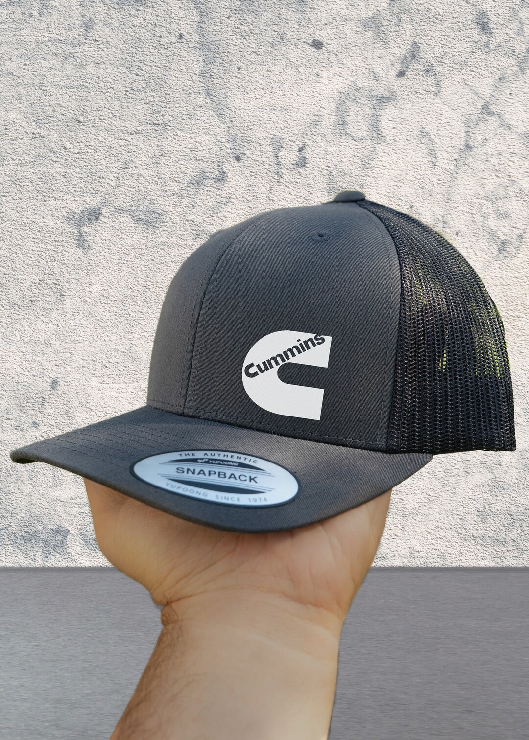 C Logo Diesel Truck Blacked Out Hat white Logo - Etsy