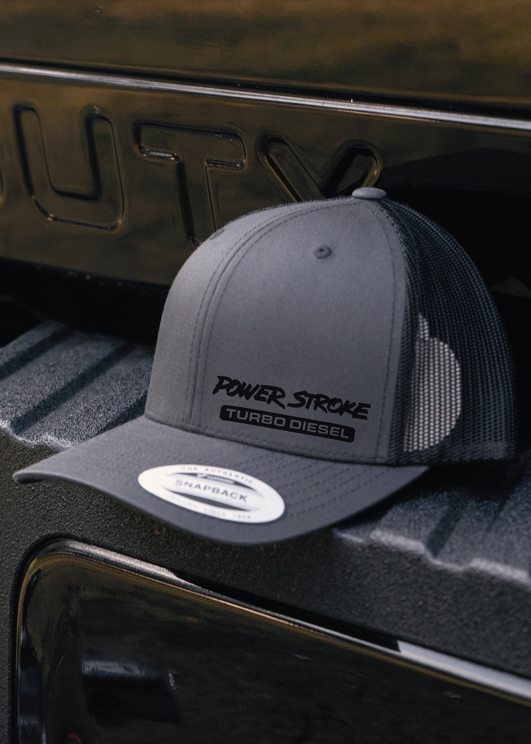 Power Stroke Hat Retro Charcoal - Etsy
