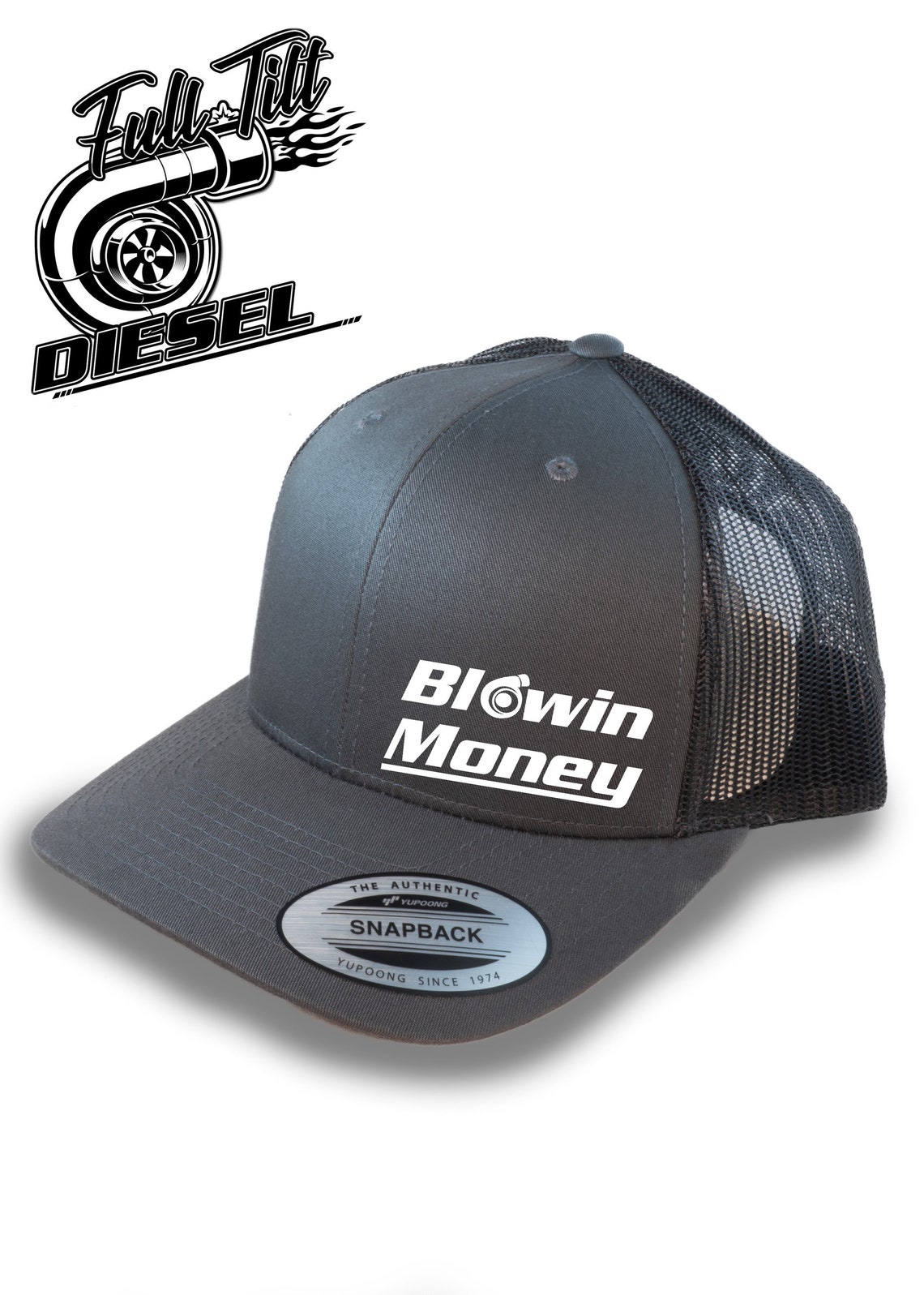 Turbo White Logo Trucker Hat | Etsy