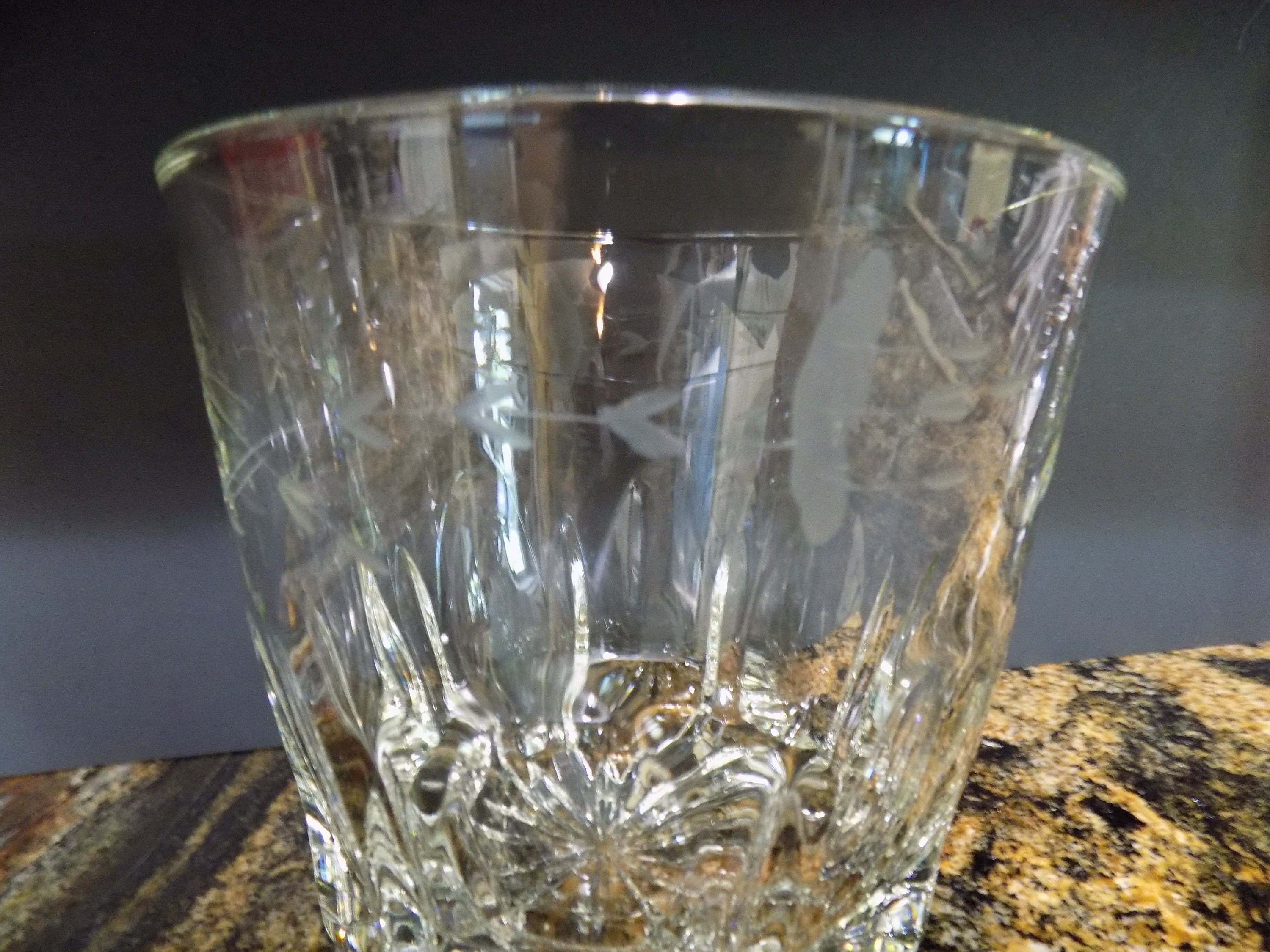 Vintage Princess House Heritage Pattern Lead Crystal Ice Bucket ...