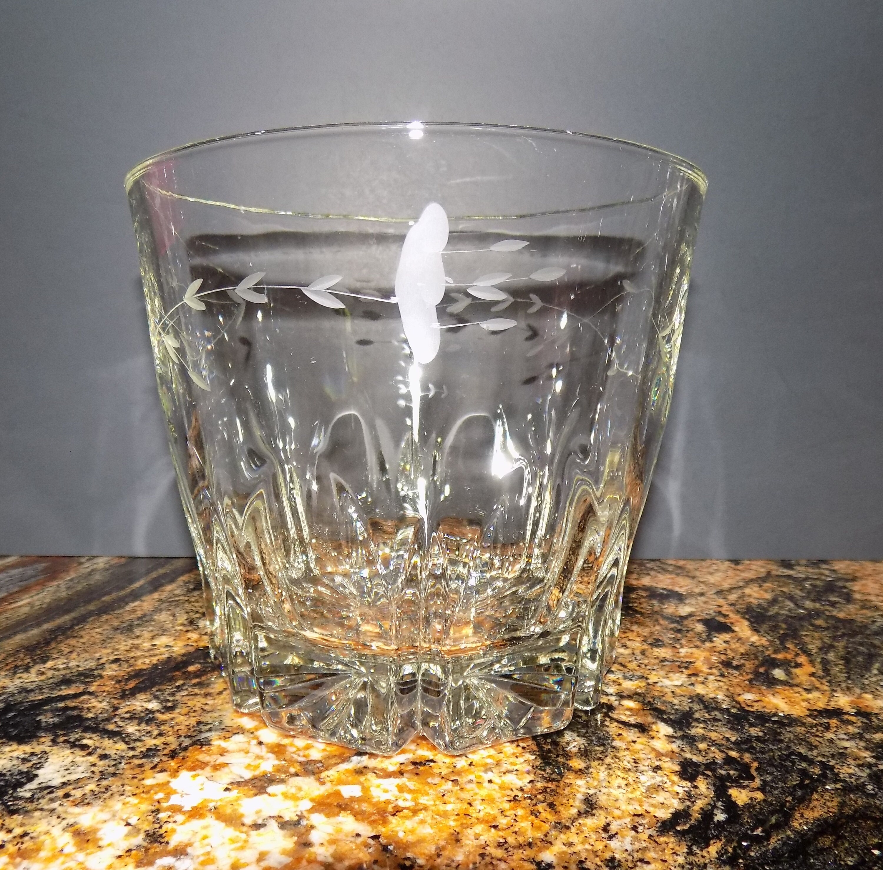 Vintage Princess House Heritage Pattern Lead Crystal Ice Bucket ...